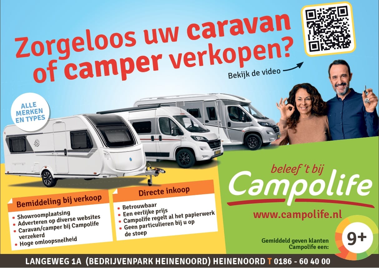 Wilt u zorgeloos uw caravan of camper verkopen? Kom dan naar Campolife! | Campolife